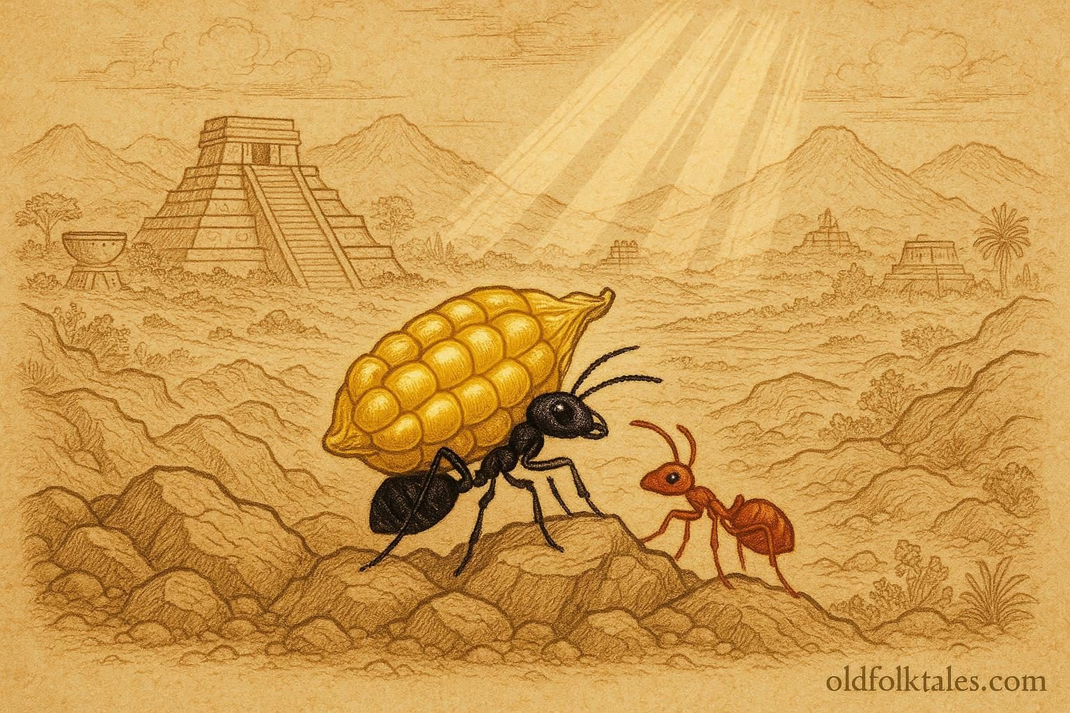 Quetzalcóatl and the Gift of Maize: Aztec Folktale