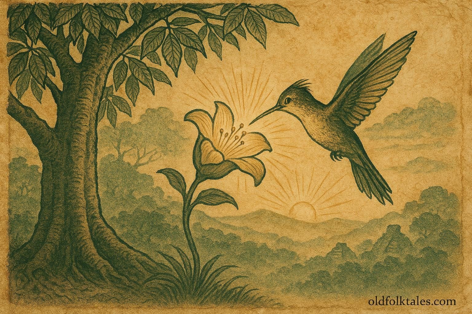 The Hummingbird and the Flower Maiden: Maya Folktale