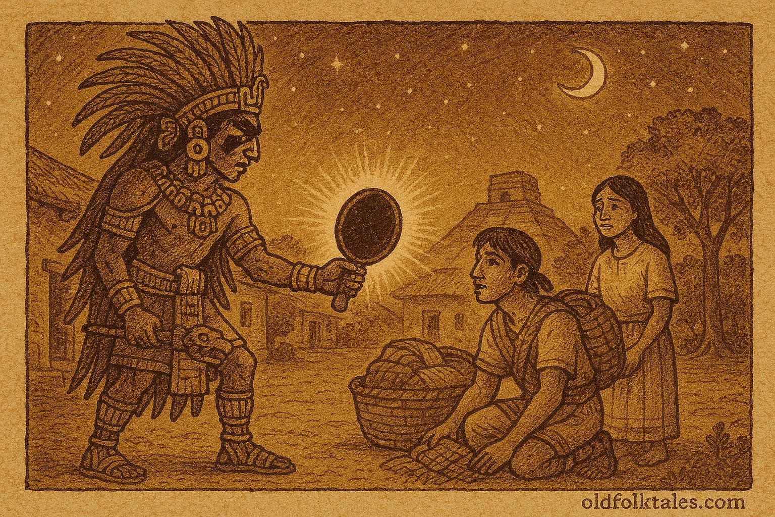 Tezcatlipoca and the Mirror of Fate: Mexican Folktale